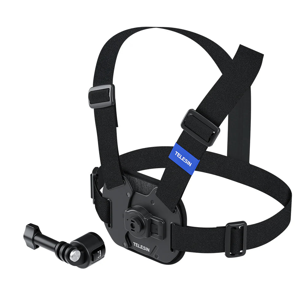TELESIN Chest Strap w/ Telesin Quick Release Adapter for action camera ...