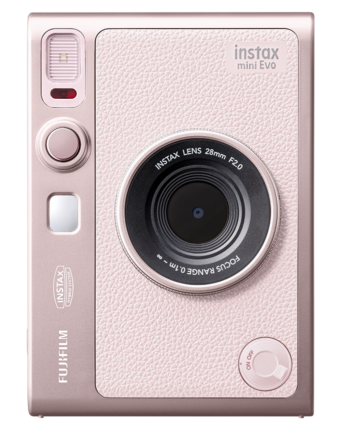 FUJIFILM INSTAX MINI EVO Hybrid Instant Camera (Gentle Rose) — 673SHOP.com