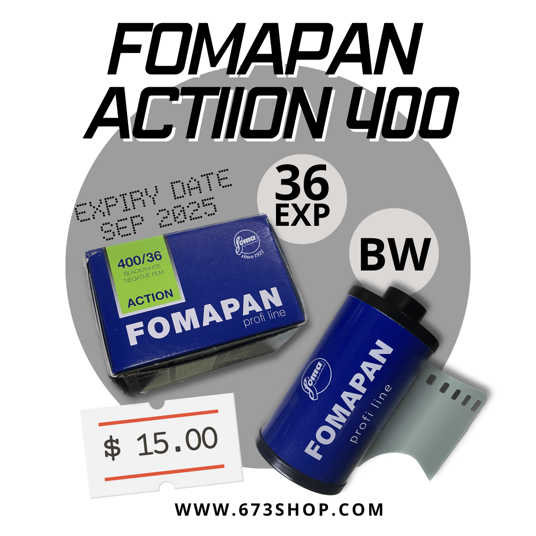 FOMA Fomapan Action 400 - 36 Exposures, Black & White, ISO 400 ...