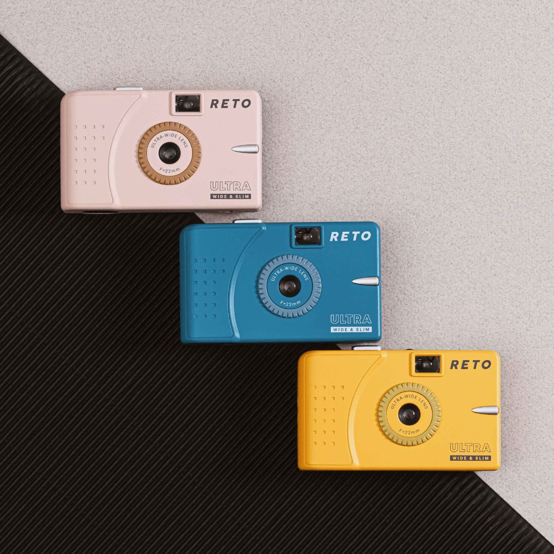 RETO Ultra Wide & Slim Wide Angle & Compact 35mm Film Camera (Reusable ...